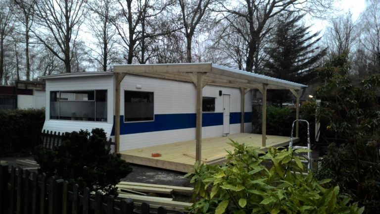 Veranda stacaravan | Voor elke camping - Goedkopecarports.nl